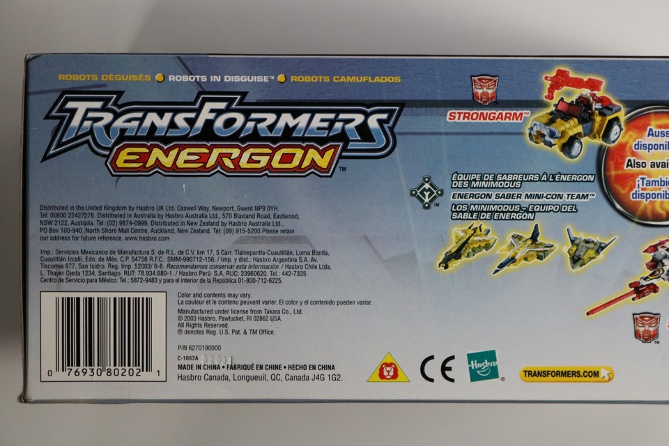 UNRELEASED Transformers Energon ULTRA MAGNUS & STREET SPEED MINI-CON ...