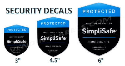 SIMPLISAFE Home Security Decal Sticker Camera Door Window Decal | eBay