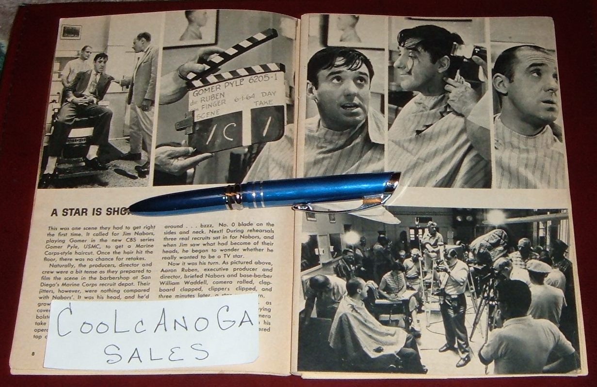 1964 TV ARTICLE/JIM NABORS/GOMER PYLE/WILLIAM WADDELL/PRODUCER AARON ...