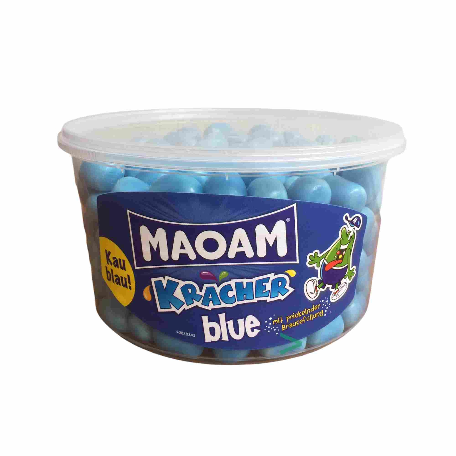 Maoam Kracher Blue Kaubonbons mit prickelnder Brausefüllung 6x1200g usy ...