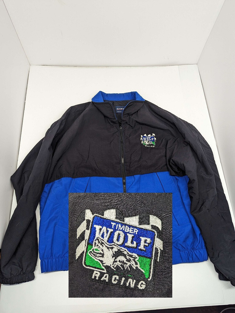 Timber Wolf Racing Blue Black Jacket XL Swingster Timberwolf Vintage ...