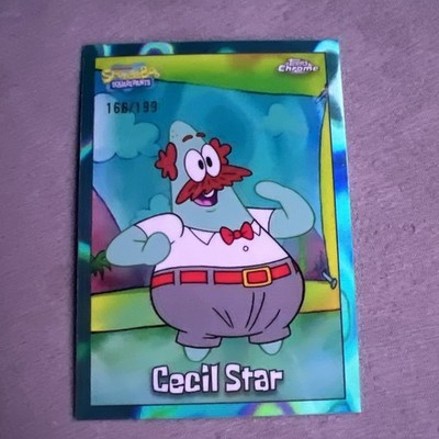 2025 Topps Chrome SpongeBob Cecil Star Refractor 166/199 | eBay