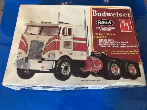 MATCHBOX AMT 1:25 KIT BUDWEISER PETERBILT 352 PACEMAKER CABOVER TRUCK ...