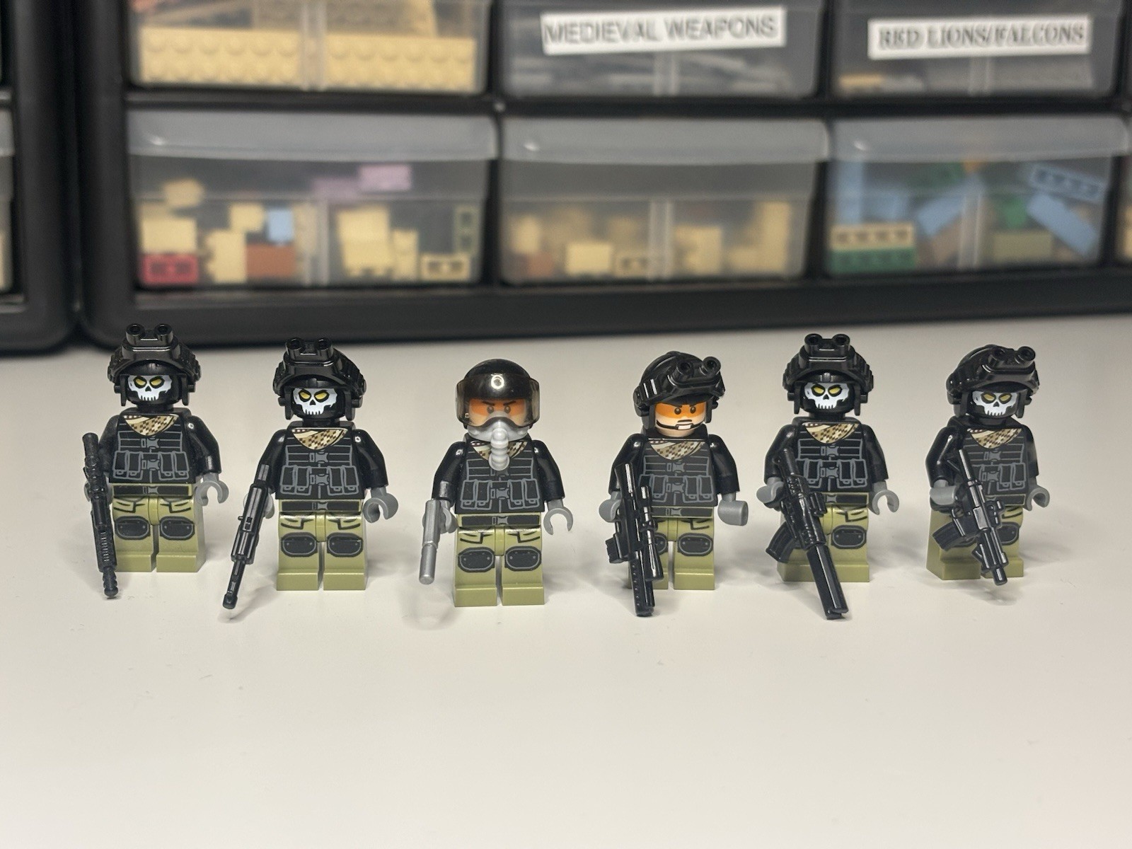 Lego Military Custom Task Force Pilot, Commando and Soldier Lot of 6 | eBay