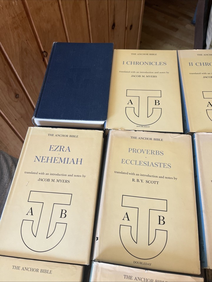 Lot Of 12 The Anchor Bible Commentary Books Doubleday Old Testament Vtg ...