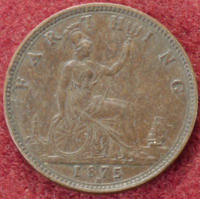GB Farthing 1875 H (E2008) | eBay