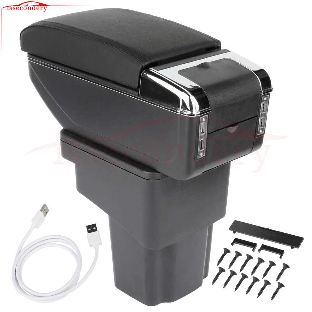 Fits 2011-2015 Nissan Juke SUV Center Console Armrest Storage Box Black ...