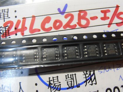 10/50pcs 24LC02B-I/SN 2.5v~5.5v 2K I2C Serial EEPROM 24LC02 so8 ...