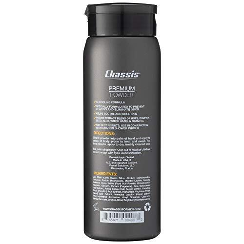 Ice Premium Body Powder for Men, Odor-Absorbent, Anti-Chafing, Talcum ...