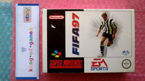 Original FIFA SOCCER 97 EA Sports PAL SUPER NES SNES SUPER NINTENDO 🌊🔥 ...