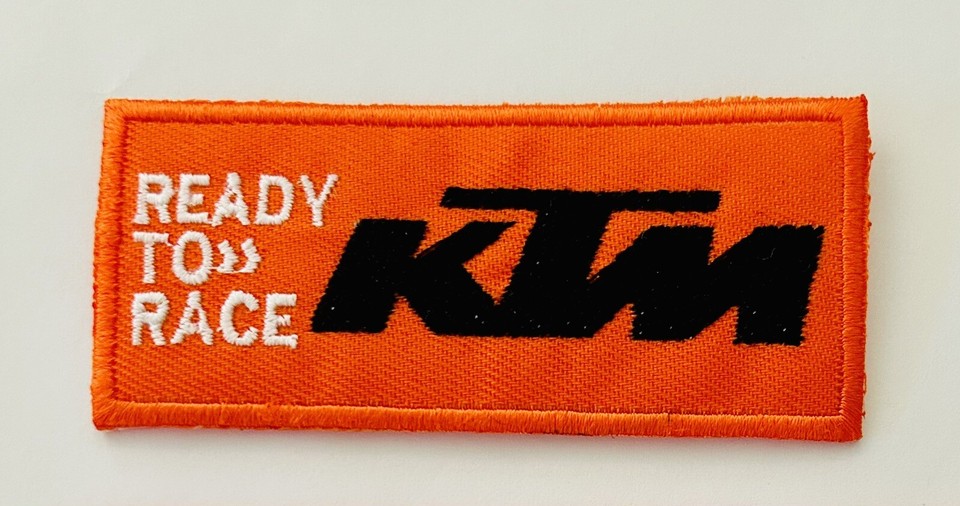 KTM Racing Iron On Badge Patch Embroidered Ready To Race | eBay