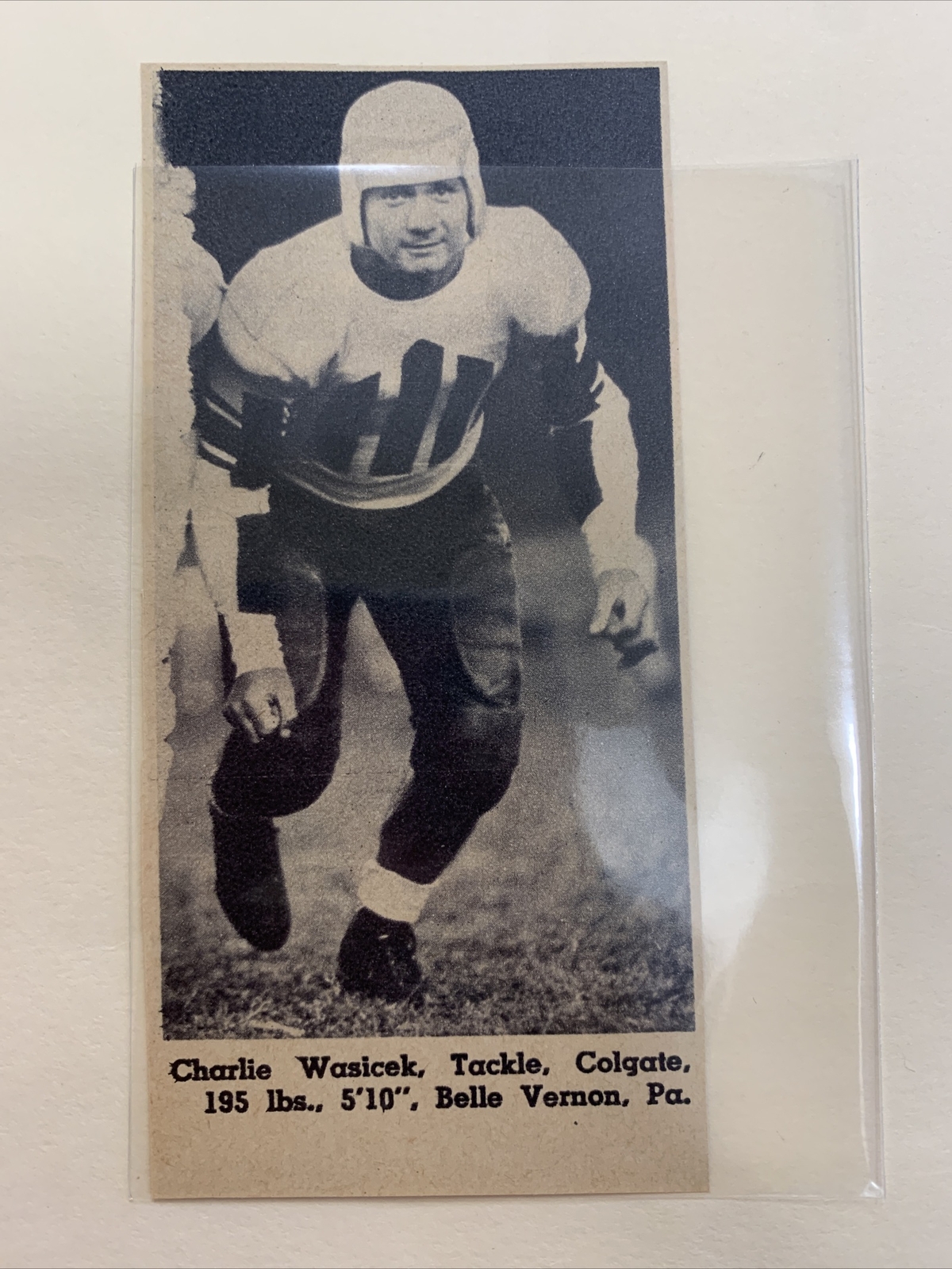 Charlie Wasicek Colgate Red Raiders 1936 College Football Panel | eBay