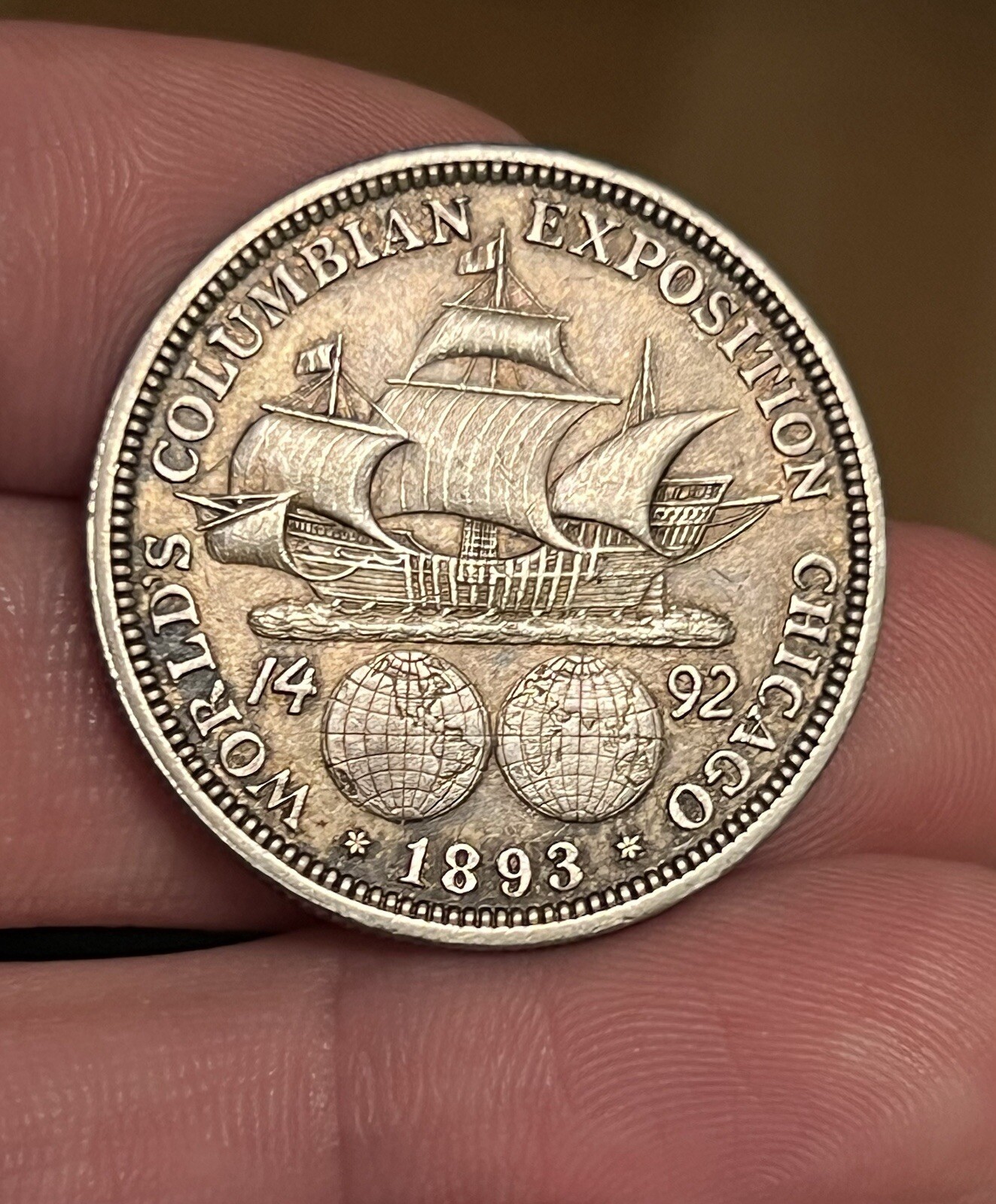 1893 Chicago COLUMBIAN EXPOSITION World's Fair Half Dollar Coin | eBay