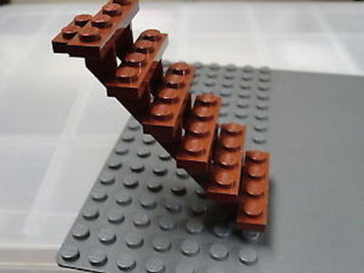 LEGO Stairs 7x4x6 straight open Reddish Brown House Building | eBay