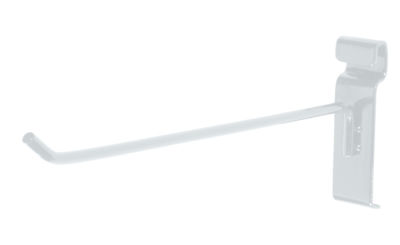 10" Wire Grid Hooks Hook Peg Gridwall 50 White 6mm Tubing 3" OC Display ...