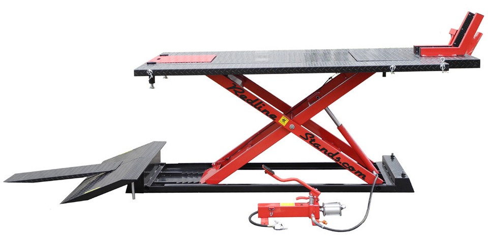 Redline Electric 1500HD 1,500 lb Motorcycle ATV UTV Lift Table Jack Red ...