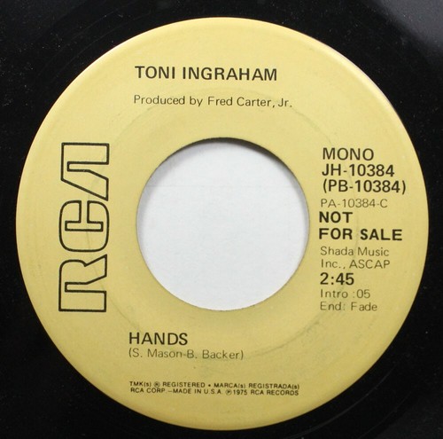 Rock Nm! 45 Toni Ingraham - Hands / Hands On Rca | eBay