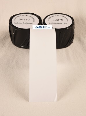 100 Rolls of Compatible Dymo 30270 Continuous Thermal Receipt Paper ...