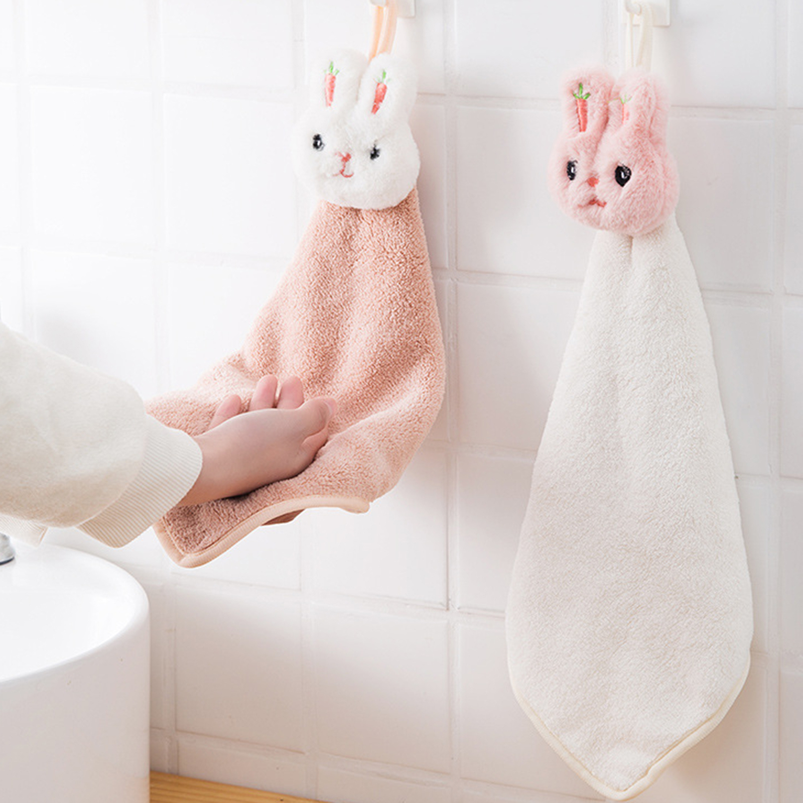 Drying Towel Soft Touch Wipes Hands Kids Rabbit Wipe Hand Towel Forfor ...