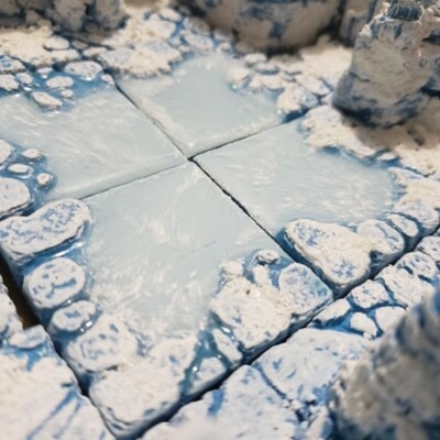 Icy Pools and Corners For D&D 5e Gaming Terrain Dwarven Forge ...