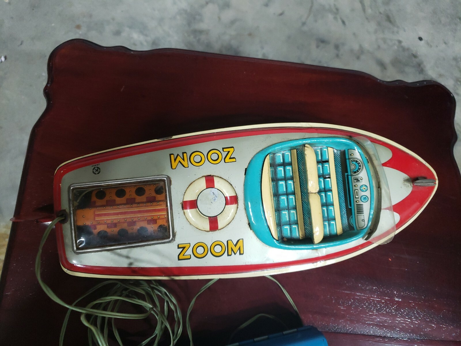 Vintage Zoom F-570 Speed Battery OP boat Made In Japan By K Tin Toy Lot ...
