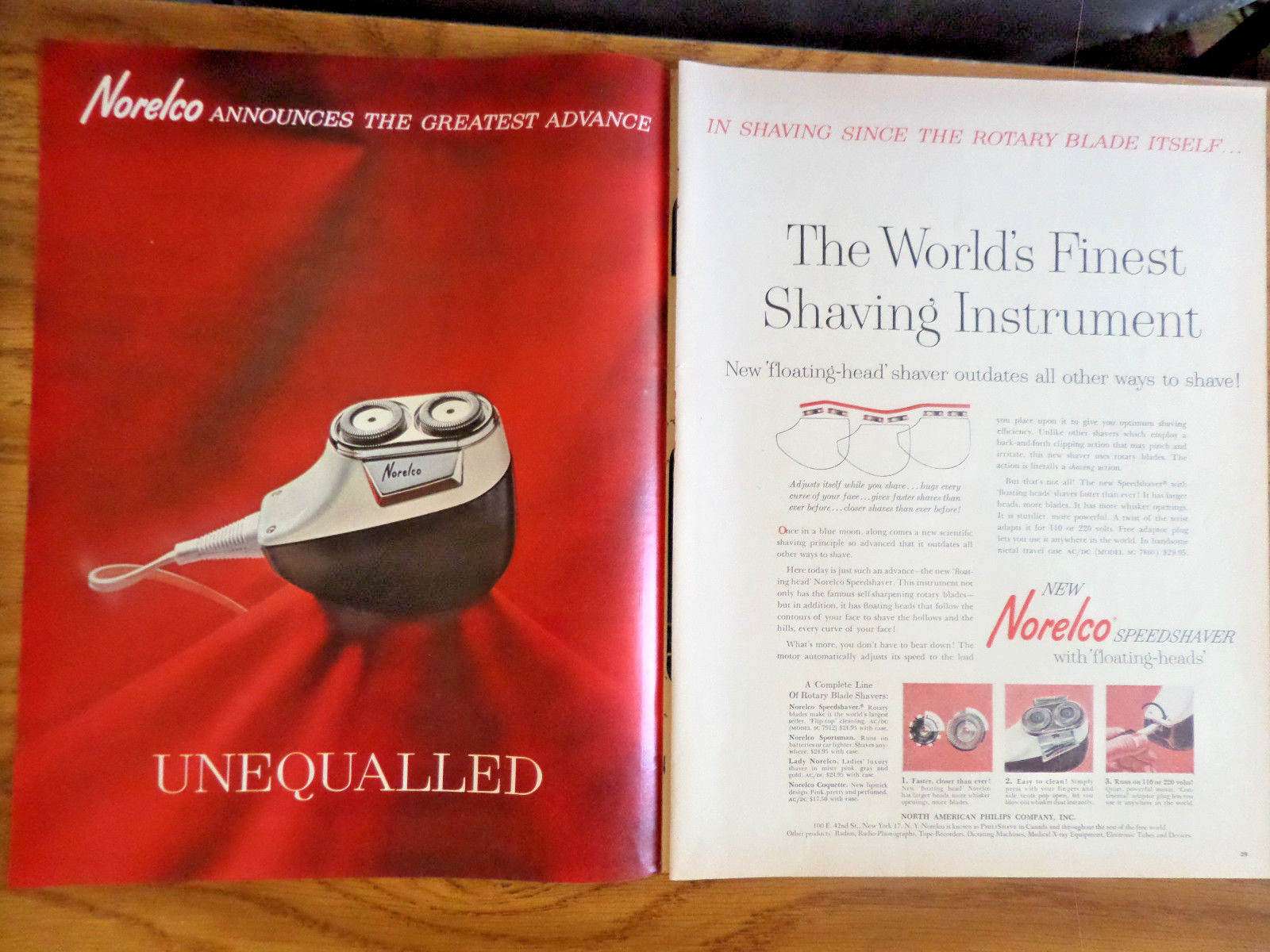1960 Norelco Speed Shaver Ad World's Finest Shaving Instrument | eBay