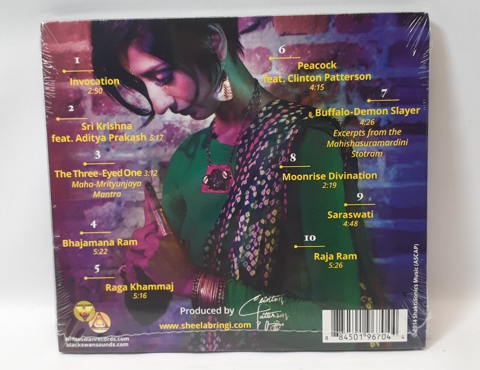 Sheela Bringi Incantations CD (2014 ShaktiSonics Music) 10 Track ...