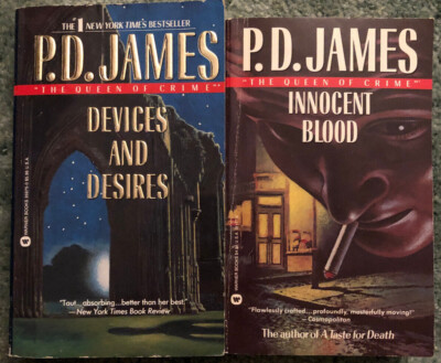 PD James books, Innocent Blood & Devices and Desires | eBay
