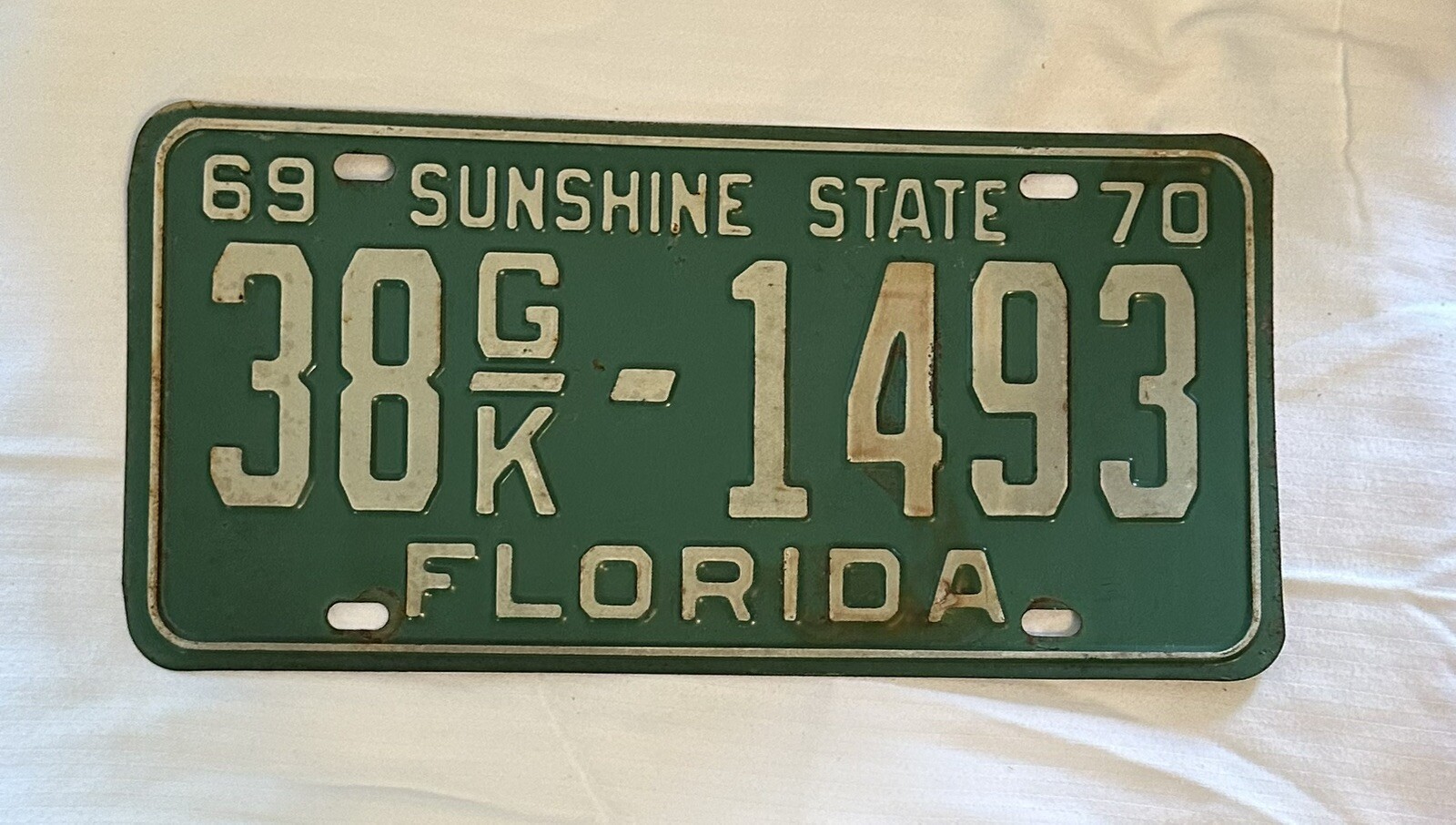 Unrestored Vintage Florida Commercial License Plate 69-70 | eBay