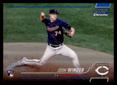 Josh Winder 2022 Stadium Club Chrome Blue Refractor /199 Baseball Card ...