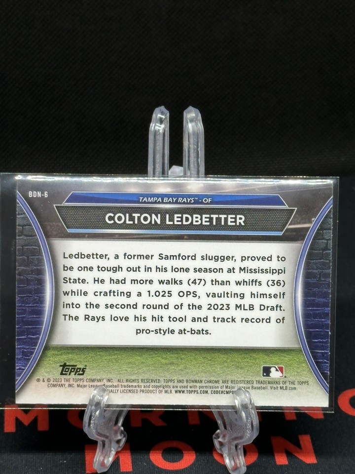 2023 Bowman Chrome Draft Colton Ledbetter Draft Night Insert #BDN-6 | eBay