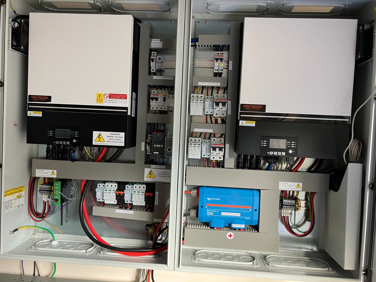 16kW Solar Off-Grid Inverter Cabinet 48V 230V Single Phase Plug n' Play ...