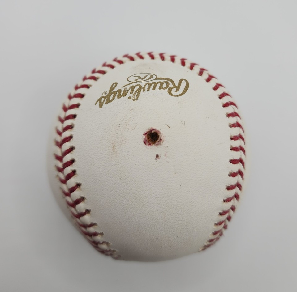 Jason Varitek Signed 2007 World Series Baseball ROMLB DAMAGED BALL RAD ...