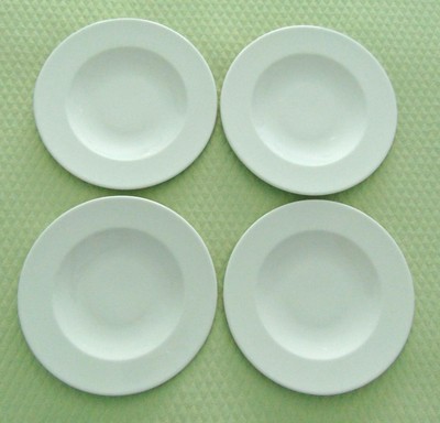 SET OF FOUR WEDGWOOD "VOGUE" FINE CHINA 10 5/8" DINNER PLATES ...