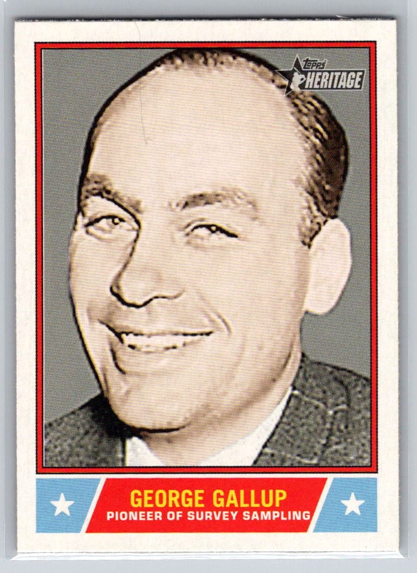 George Gallup 2025 Topps Heritage #NS-68 Insert Notable Americans Card ...