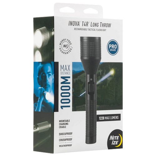 Nite Ize INOVA T4R Long Throw Rechargeable Tactical Flashlight – T4RLTA ...
