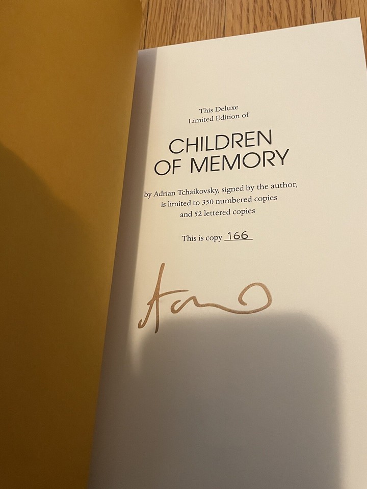Final Architecture Trilogy Adrian Tchaikovsky Anderida Signed #166 ...