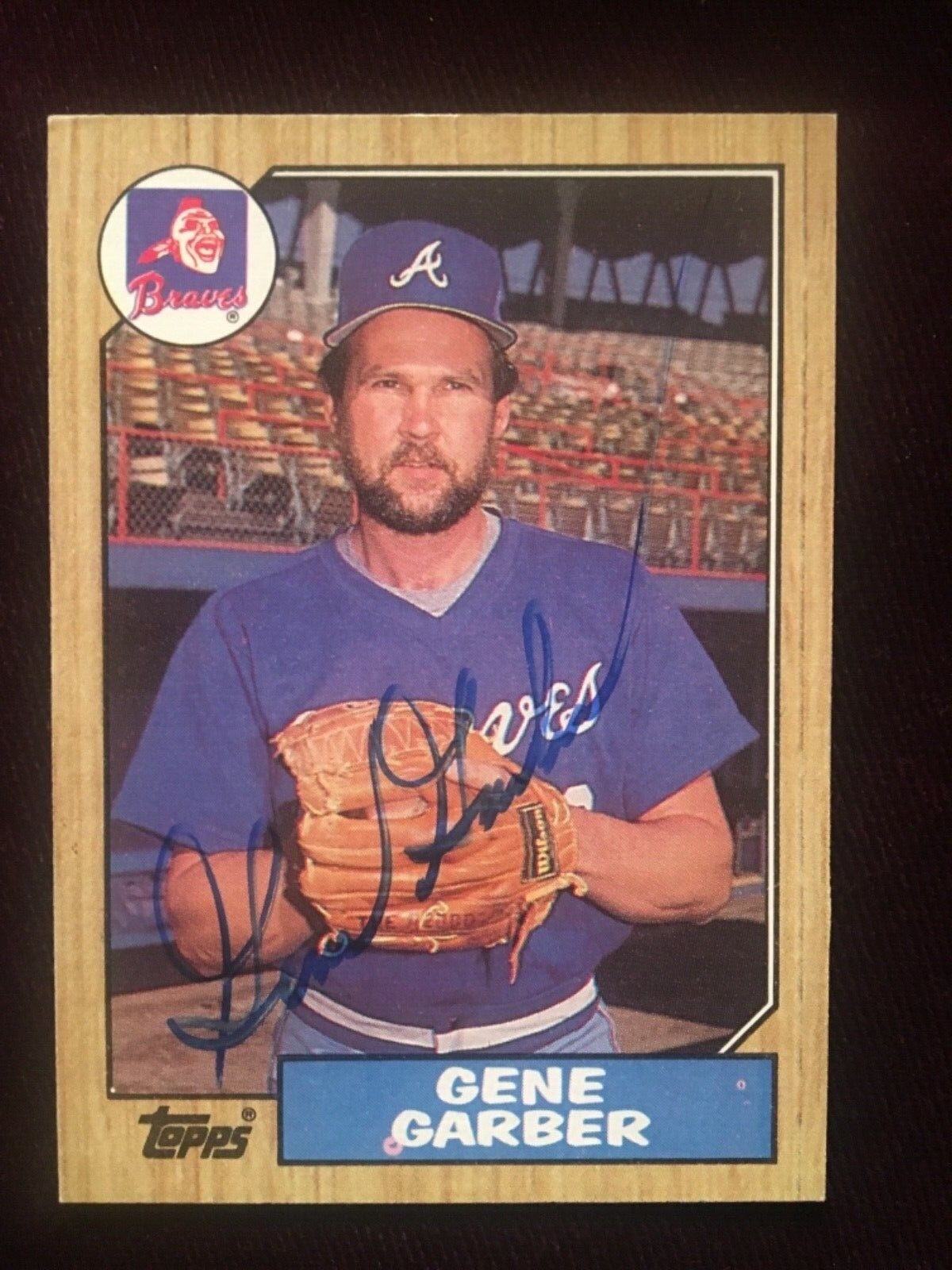 1987 Topps #351 Braves Gene Garber Autographed Signed Baseball Card | eBay
