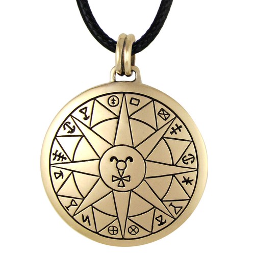 Bronze Talisman for Safe Travel Pendant Protection Amulet Wiccan Pagan ...