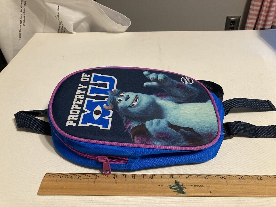 Disney Monsters University MU Back / Carrying Pack Pixar 10" X 7" Blue ...