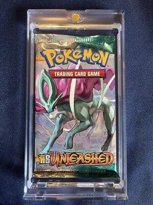 Pokemon TCG HS Unleashed Sealed Booster Pack w/ Suicune Art Unweighed ...