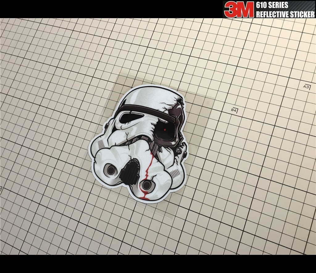 STAR WARS Stormtrooper JDM CAR / NOTEBOOK Reflective Sticker #03 | eBay ...