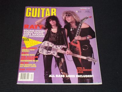 1985 DECEMBER GUITAR FOR THE PRACTICING MUSICIAN MAGAZINE - RATT - H ...
