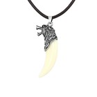 Punk Amuleto Colmillo Diente De Lobo Wolf Gog Teeth Spike Pendant ...