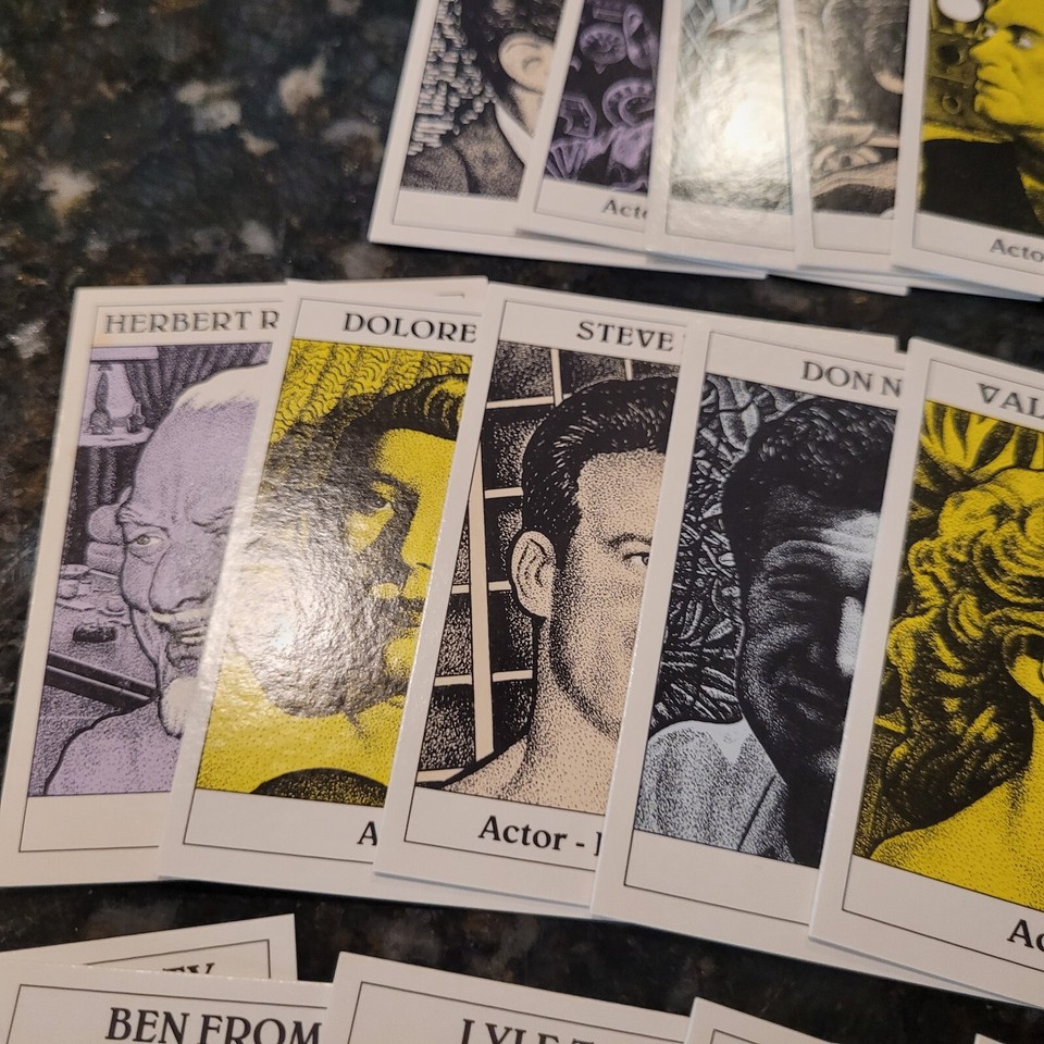 ED WOOD JR PLAYERS DREW FRIEDMAN COMPLETE SET 36 CARDS BOX 1992 KITCHEN ...