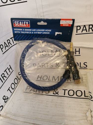 Sealey AH2R Air Leader Hose 600mm x 8mm with Tailpiece & 1/4"BSP Union ...