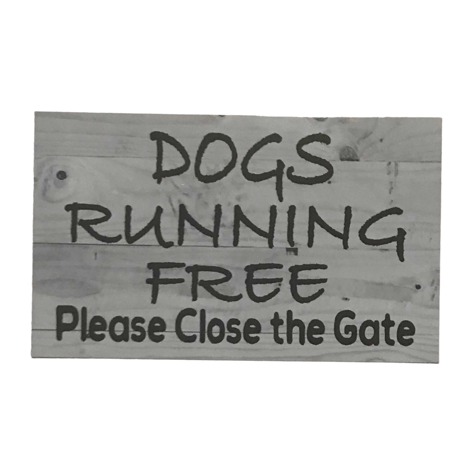 Dogs Running Free Close Gate Sign | eBay