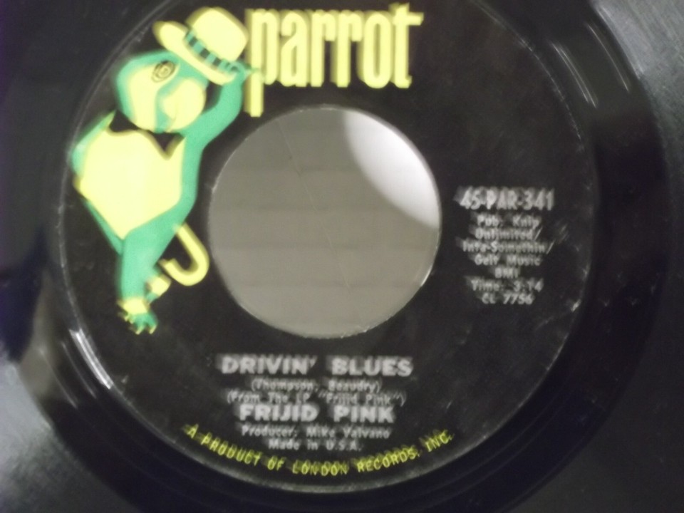 Frijid Pink,Parrot 341,"House Of The Rising Sun"US,7" 45,1969 blues rock hit,M | eBay