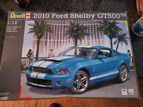 1/12 SCALE REVELL 2010 FORD MUSTANG SHELBY GT500 MODEL KIT REVELL#07089 ...