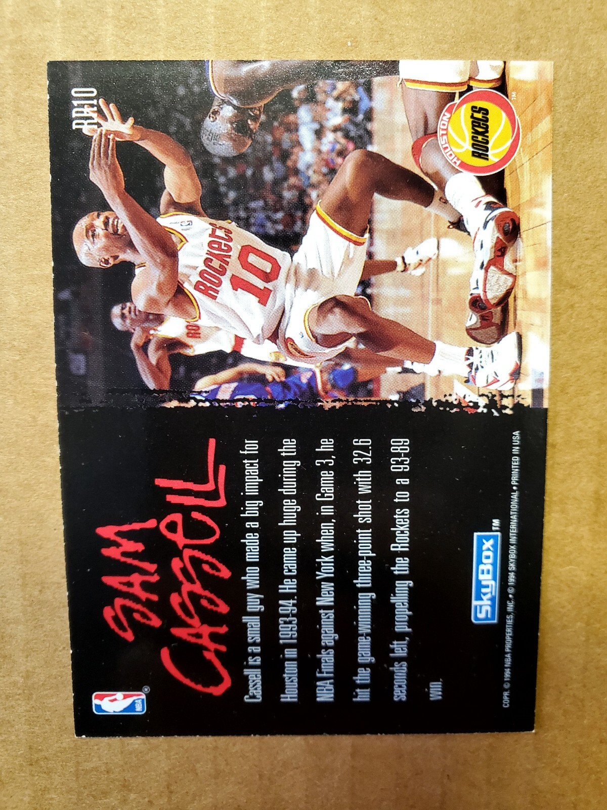 1994-95 SkyBox Premium Ragin' Rookies Basketball Card #RR10 Sam Cassell ...